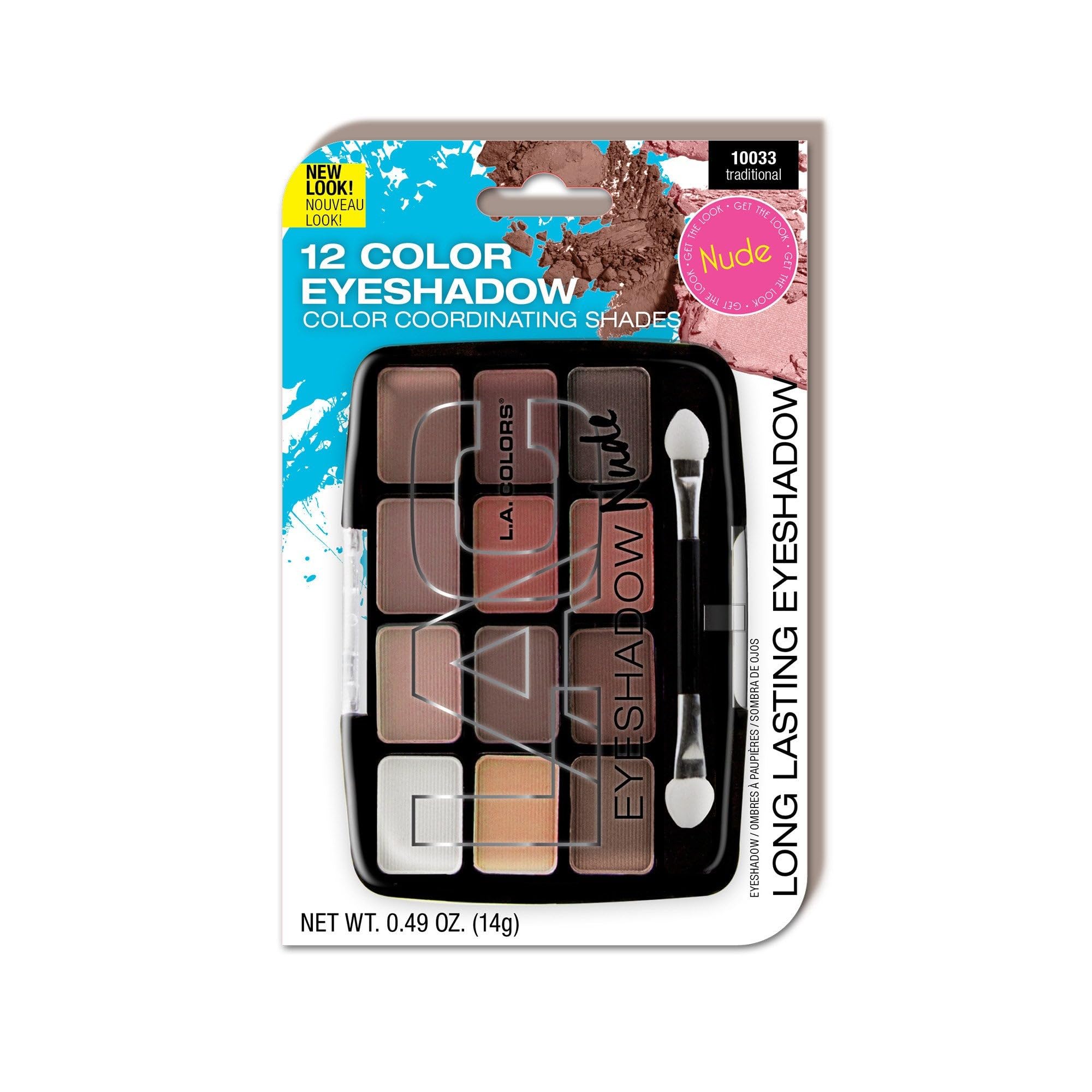 12 Color Eyeshadow Palette (carded) C10033 Traditional