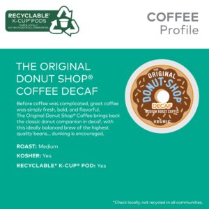 The Original Donut Shop Decaf Keurig Single-Serve K-Cup Pods, Medium Roast Coffee, 72 Count (6 Packs of 12)