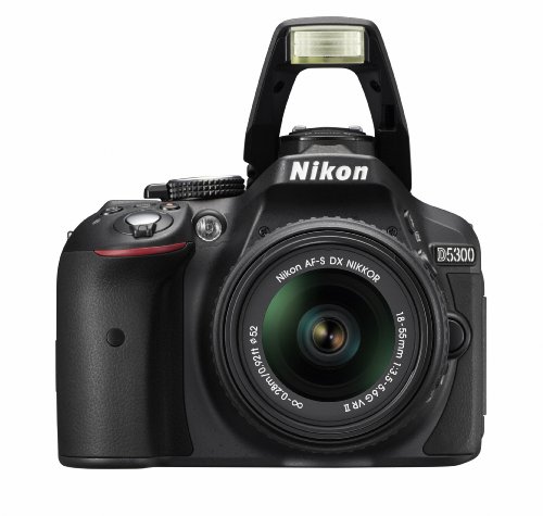 Nikon D5300 24.2 MP CMOS Digital SLR Camera with 18-55mm f/3.5-5.6G ED VR II Auto Focus-S DX NIKKOR Zoom Lens - International Version (No Warranty)