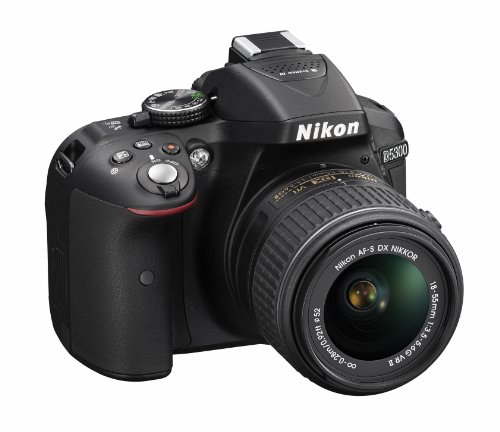 Nikon D5300 24.2 MP CMOS Digital SLR Camera with 18-55mm f/3.5-5.6G ED VR II Auto Focus-S DX NIKKOR Zoom Lens - International Version (No Warranty)