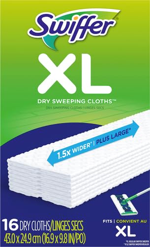 Swiffer Sweeper X-Large Dry Sweeping Cloth Refills Unscented 16 Count