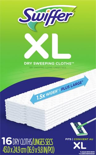 Swiffer Sweeper X-Large Dry Sweeping Cloth Refills Unscented 16 Count