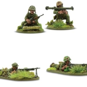 Blot Action US Marines Pacific Theater 1:56 WWII Military Wargaming Figures Plastic Model Kit