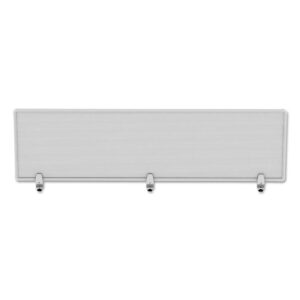 alera pp6518 polycarbonate privacy panel, 65w x 18h, silver