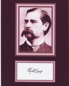 kirkland signature wyatt earp 8 x 10 autograph photo on glossy photo paper