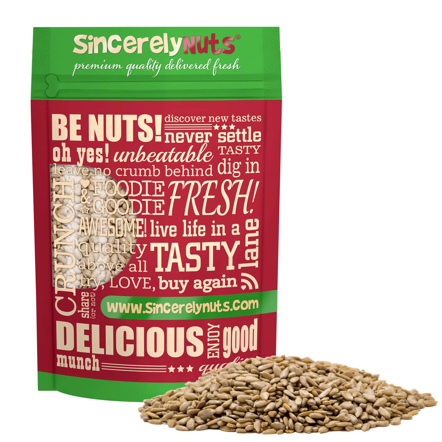 Sincerely Nuts Sunflower Seed Kernels Raw (No Shell) (5lb bag) | Delicious Antioxidant Rich Snack | Source of Protein, Fiber, Essential Vitamins & Minerals | Vegan and Gluten Free