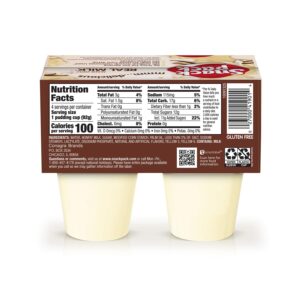 snack pack vanilla flavored pudding, 4 count pudding cups