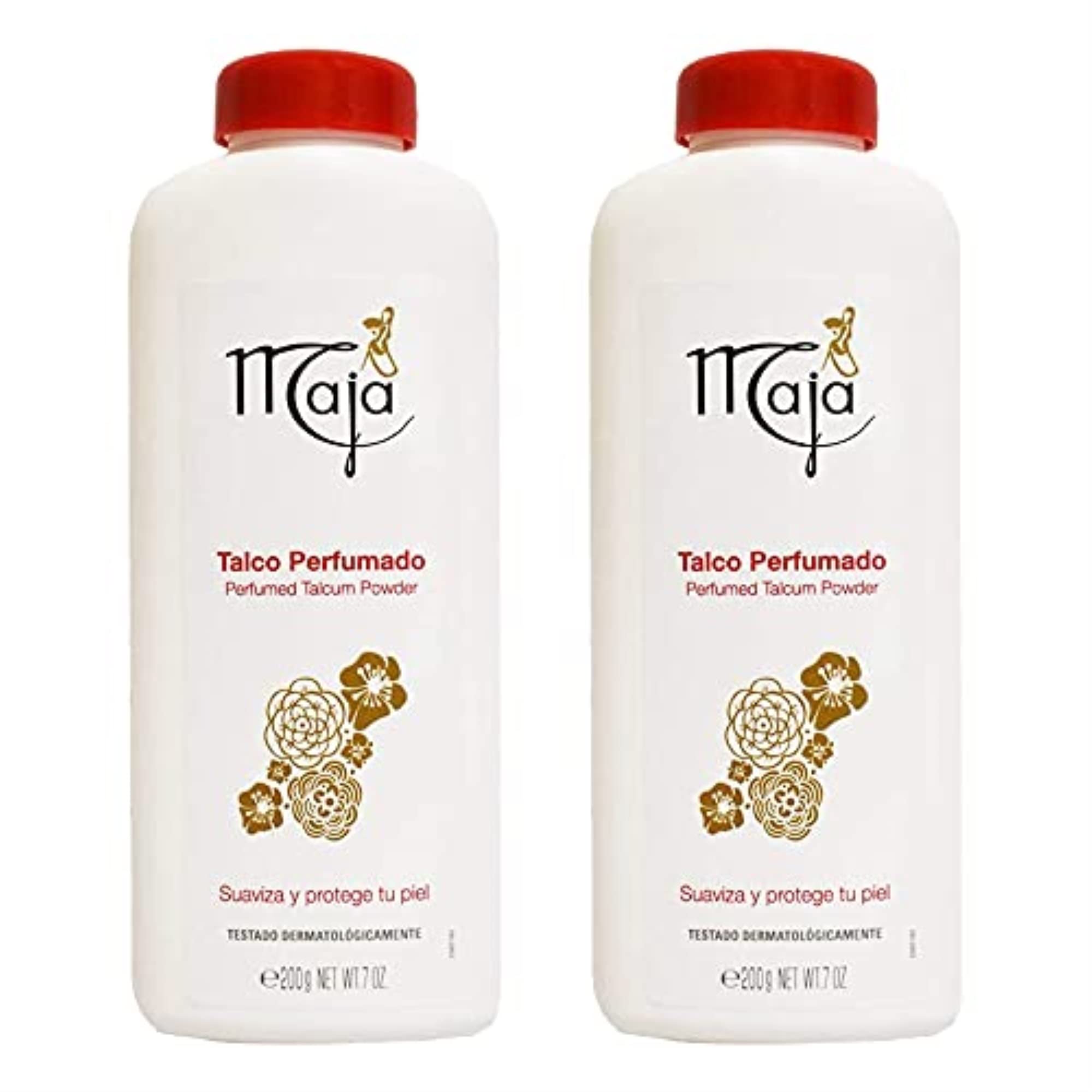 Maja Perfumed Talcum Powder-Talco Perfumado 7 oz. 2-PACK