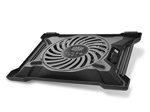 Cooler Master NotePal X-Slim II Laptop Cooling Pad 'Silent 200mm Fan, Egonomic Design, Supports up to 15.6" laptops' R9-NBC-XS2K-GP