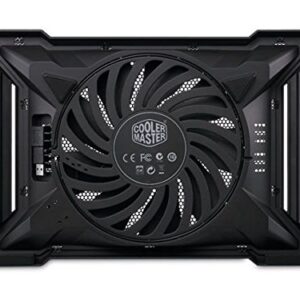 Cooler Master NotePal X-Slim II Laptop Cooling Pad 'Silent 200mm Fan, Egonomic Design, Supports up to 15.6" laptops' R9-NBC-XS2K-GP