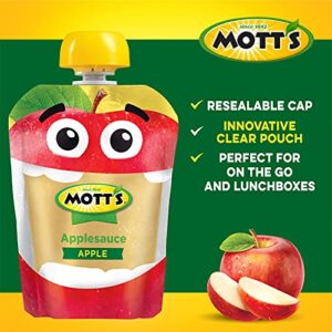 Mott's Original Applesauce, 3.2 oz clear pouches, 12 Count (Pack of 4)