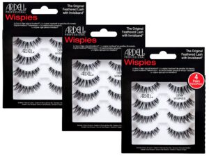 ardell professional natural multipack - demi wispies black by ardell, pack of 3