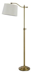 cal lighting bo-2205fl-ab transitional one light floor lamp from wilmington collection in brass - antique finish, 28.00 inches, copper