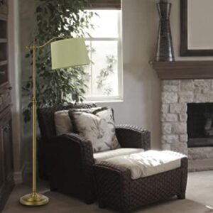 Cal Lighting BO-2205FL-AB Transitional One Light Floor Lamp from Wilmington Collection in Brass - Antique Finish, 28.00 inches, Copper