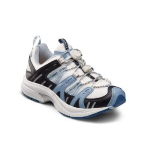 Dr. Comfort Refresh Women's Therapeutic Diabetic Extra Depth Shoe: White/Blue 8 X-Wide (E-2E)