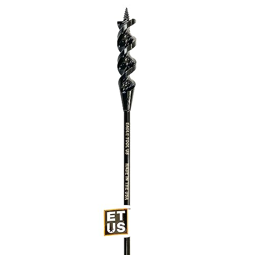 Eagle Tool US EA75054 Flex Shank Installer Drill Bit, Auger Style, 3/4-Inch by 54-Inch, Made in The USA