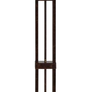 Robert Louis Tiffany Mission Southwest Tiffany Style Standing Floor Lamp with Night Light Art Deco 60.5" Tall Oiled Bronze Copper Stained Glass Shade Decor for Living Room Reading House Bedroom