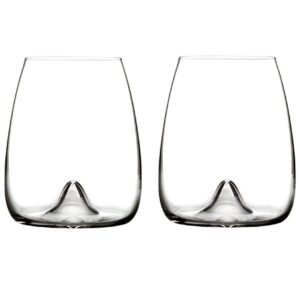 Waterford Elegance Stemless Wine Glass, Pair