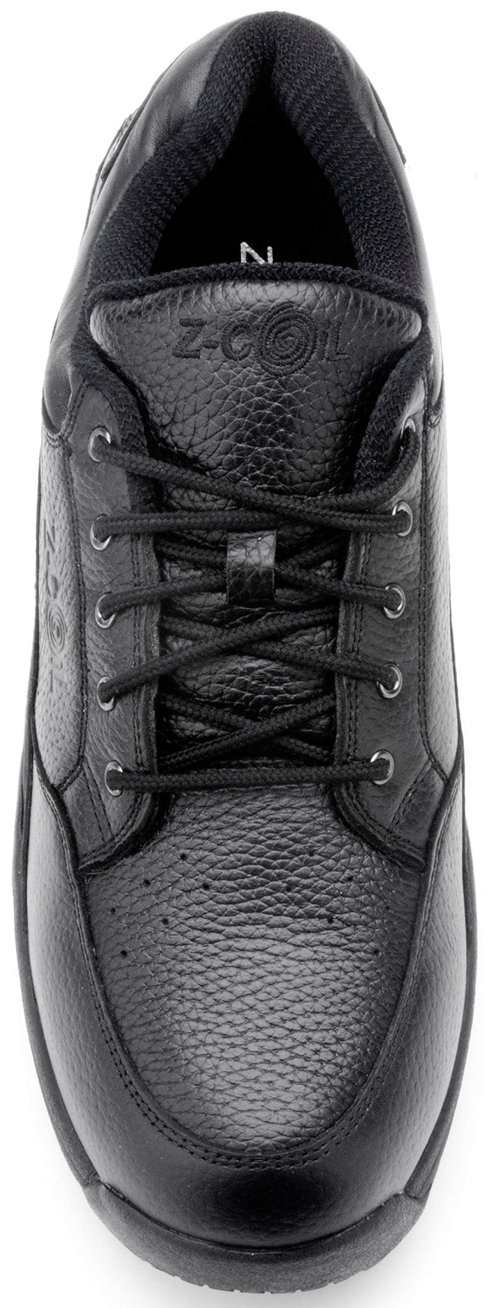 Z-CoiL Women's Legend Slip Resistant Black Leather Tennis Shoe 6 C/D US