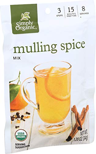 Simply Organic Mulling Spice, Certified Organic, Gluten-Free | 1.2 oz | Pack of 3