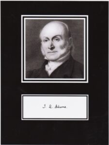 kirkland president john quincy adams 8 x 10 photo display autograph on glossy photo paper