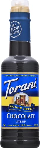 Torani Chocolate Syrup, Sugar Free, Kosher, 12.7 Fluid Ounce (Pack of 4)