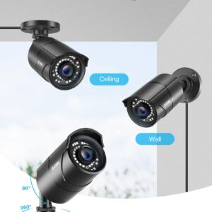 ZOSI 1080P HD 1920TVL Hybrid 4-in-1 TVI/CVI/AHD/960H CVBS CCTV Surveillance Weatherproof Bullet Security Camera Outdoor Indoor,120ft Night Vision,For HD-TVI,AHD,CVI and CVBS/960H analog DVR