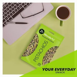 Wonderful Pistachios No Shells, Roasted and Salted Nuts, 6 Ounce Resealable Bag, Protein Snack, On-the Go (6 oz)