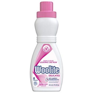 woolite delicates hypoallergenic liquid laundry detergent, 8 loads, 16oz, hand & machine wash