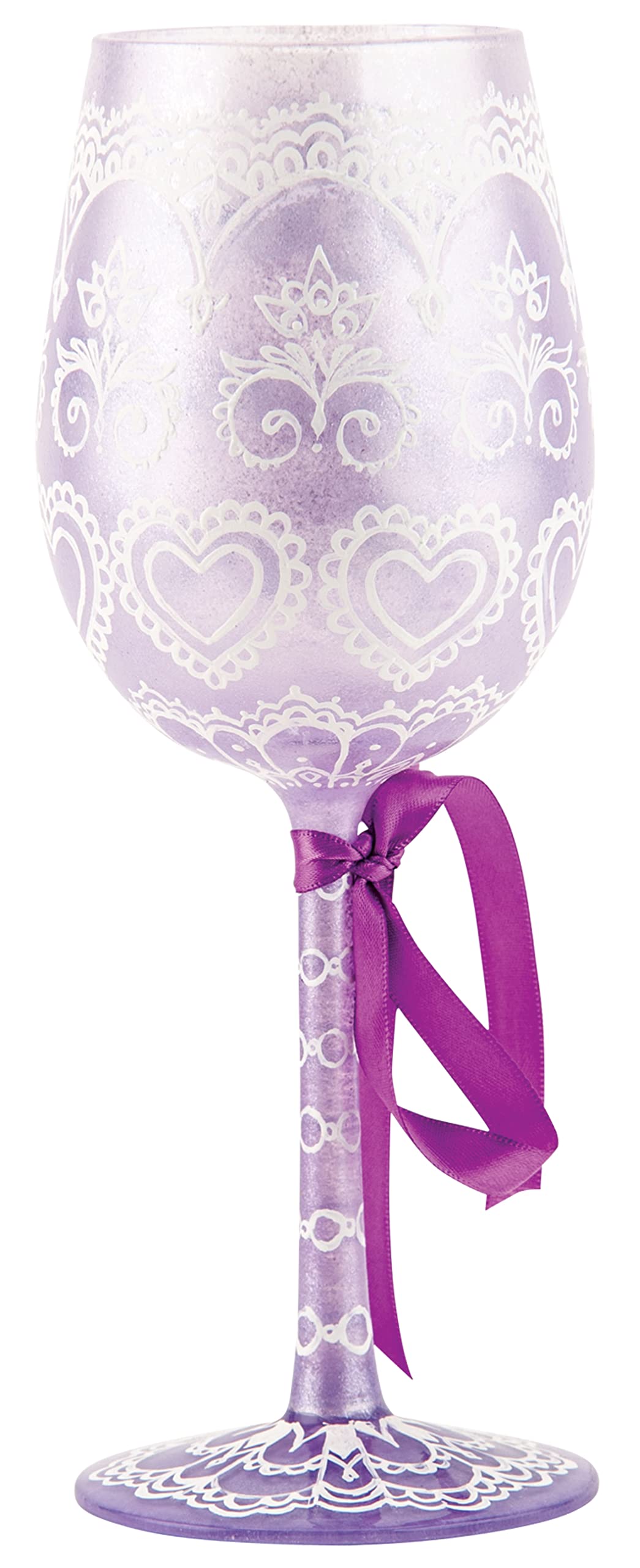 Designs by Lolita “Best Grandma Ever” Hand-painted Artisan Wine Glass, 15 oz.