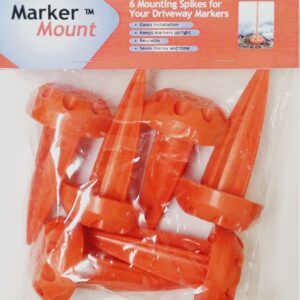 14-001-06 Marker Mount Driveway Stake, 6-Pack