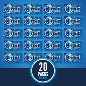 ORBIT Peppermint Sugarfree Chewing Gum Bulk, 20 Packs of 14-Pieces (280 Total Pieces)