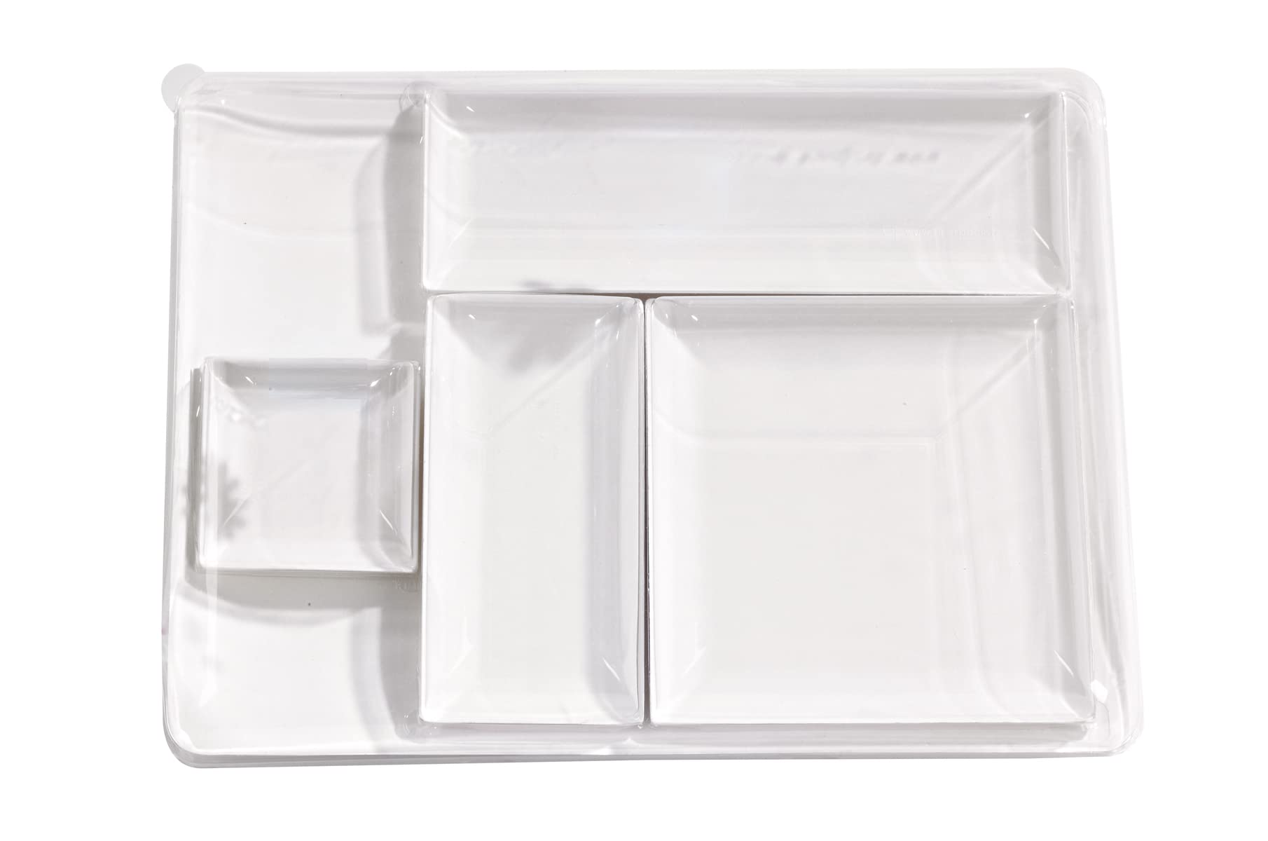 PacknWood 210BCHIC99 - Heavy-Duty Bio n Chic Mini White Sugarcane Plate -Disposable Brown Plates-Microwavable,Party Plates, Dessert Plates and compostable Square Plate “3.5 x 3.5 “ Case of 100.