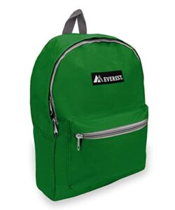 everest basic backpack, emerald green, one size