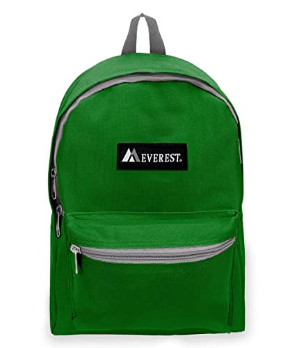 Everest Basic Backpack, Emerald Green, One Size