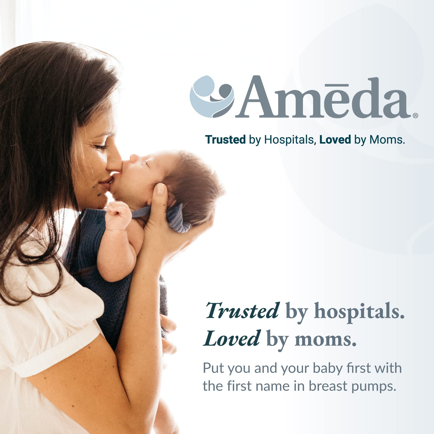 Ameda CustomFit Breast Pump Flange Insert | 21mm Flexishield Areola Stimulator Flange Inserts | Silicone | 2 Count | Works with HygieniKit, MYA Joy, MYA Joy Plus & Pearl Breast Pumps | BPA & DEHP Free