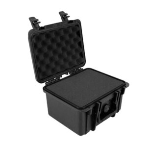 Monoprice Weatherproof/Shockproof Hard Case - Black Ip67 Level Dust and Water Protection Up to 1 Meter Depth with Customizable Foam, 10" x 9" x 7", 6.6 Liter