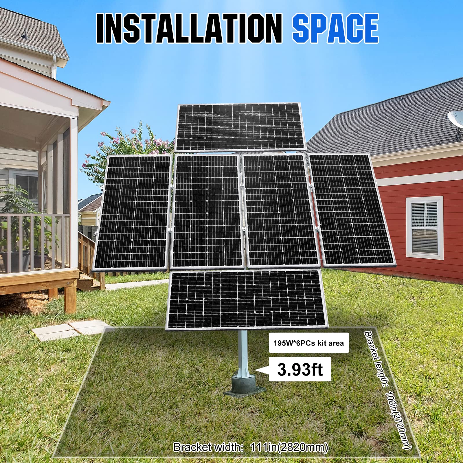 ECO-WORTHY Solar Panel Dual Axis Tracking System (Increase 40% Power) with Tracker Controller, Complete Solar Tracker Kit, Ideal for Different Solar Panels, for Yard/Farm/Field