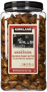 kirkland signature h.k anderson valencia peanut butter filled pretzel nuggets: 52 oz - cos9