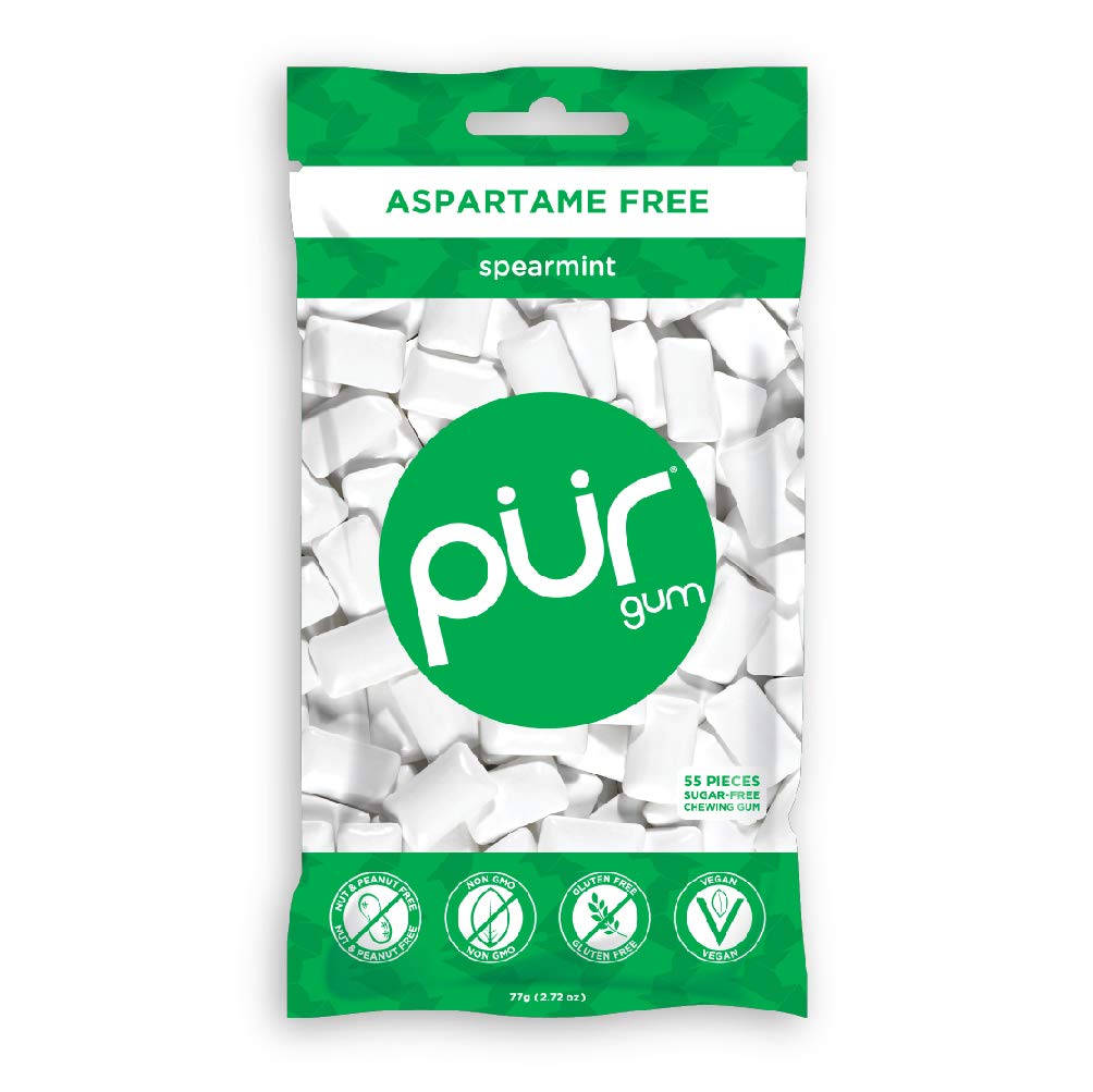 Pur Gum Variety Pack - Peppermint, Pomegranate Mint, Spearmint and Wintergreen - 55 Pieces each