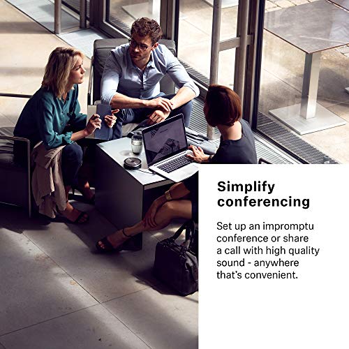 Sennheiser Enterprise Solution SP 20 ML 506050 Sound-Enhanced, User Friendly Mobile Speaker Phone For Desk Mobile Phone Softphone PC Connection Skype for Business Certified, Silver, EXPAND SP 20