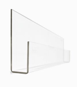 ubabub booksee clear acrylic wall mount bookshelf, set of 2