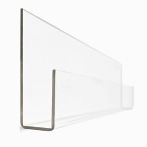 Ubabub Booksee Clear Acrylic Wall Mount Bookshelf, Set of 2