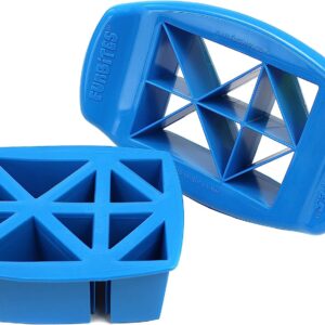 FunBites Food Cutter for Kids, Blue Triangles