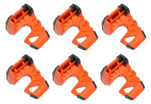 wedge-it - the ultimate door stop - orange (6 pack)