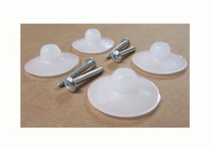 telescope set of 4 directors chair replacement foot glides (white)