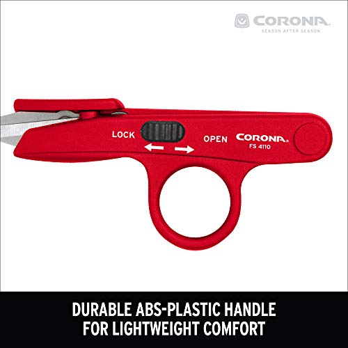 Corona FS 4110 Hydroponic Finger Micro Snips , Red