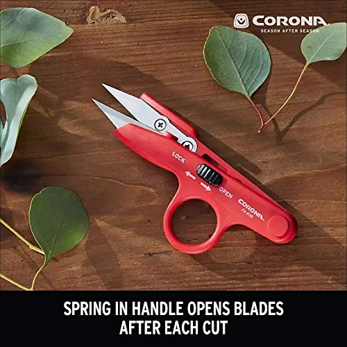 Corona FS 4110 Hydroponic Finger Micro Snips , Red