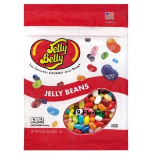 jelly belly 49 assorted flavors jelly beans - 1 pound (16 ounces) resealable bag - genuine, official, straight from the source