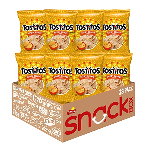 Tostitos, Crispy Rounds Tortilla Chips, 3 Ounce (Pack of 28)